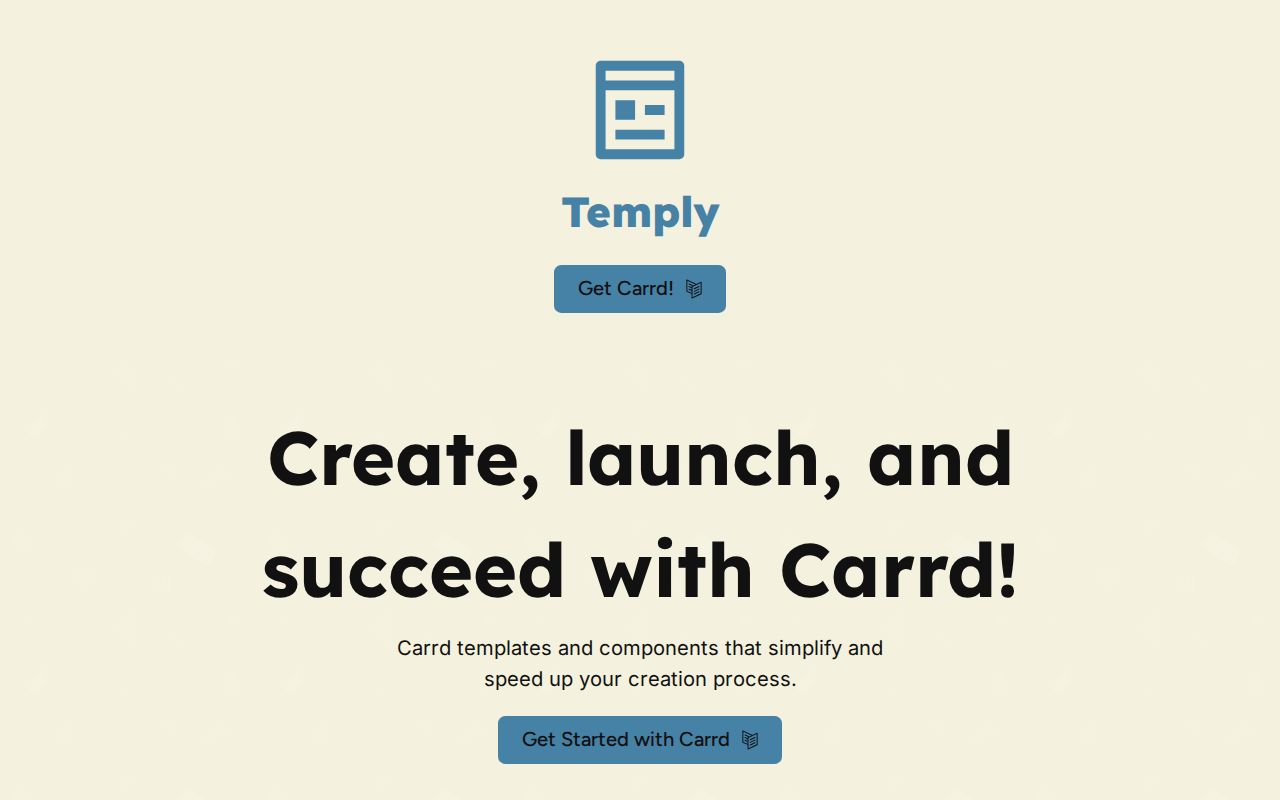 Premium & Free Carrd Templates | Temply.studio